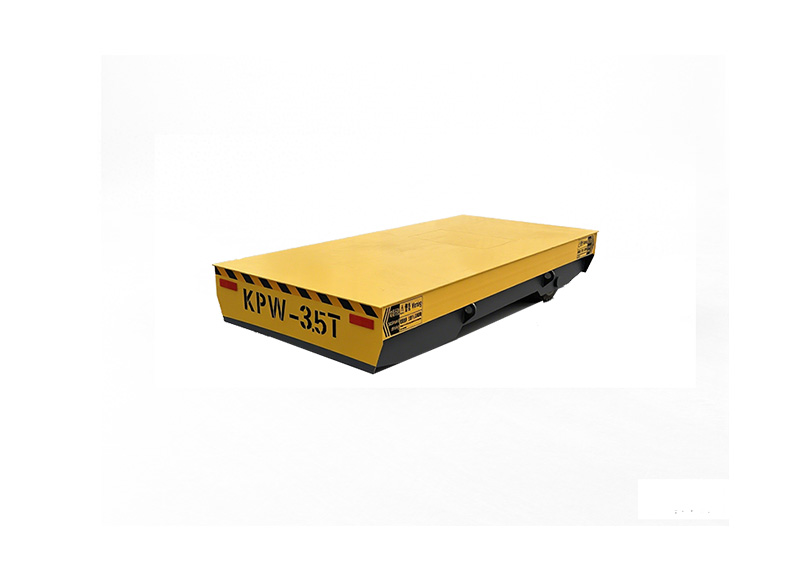 Electric trackless flat car
